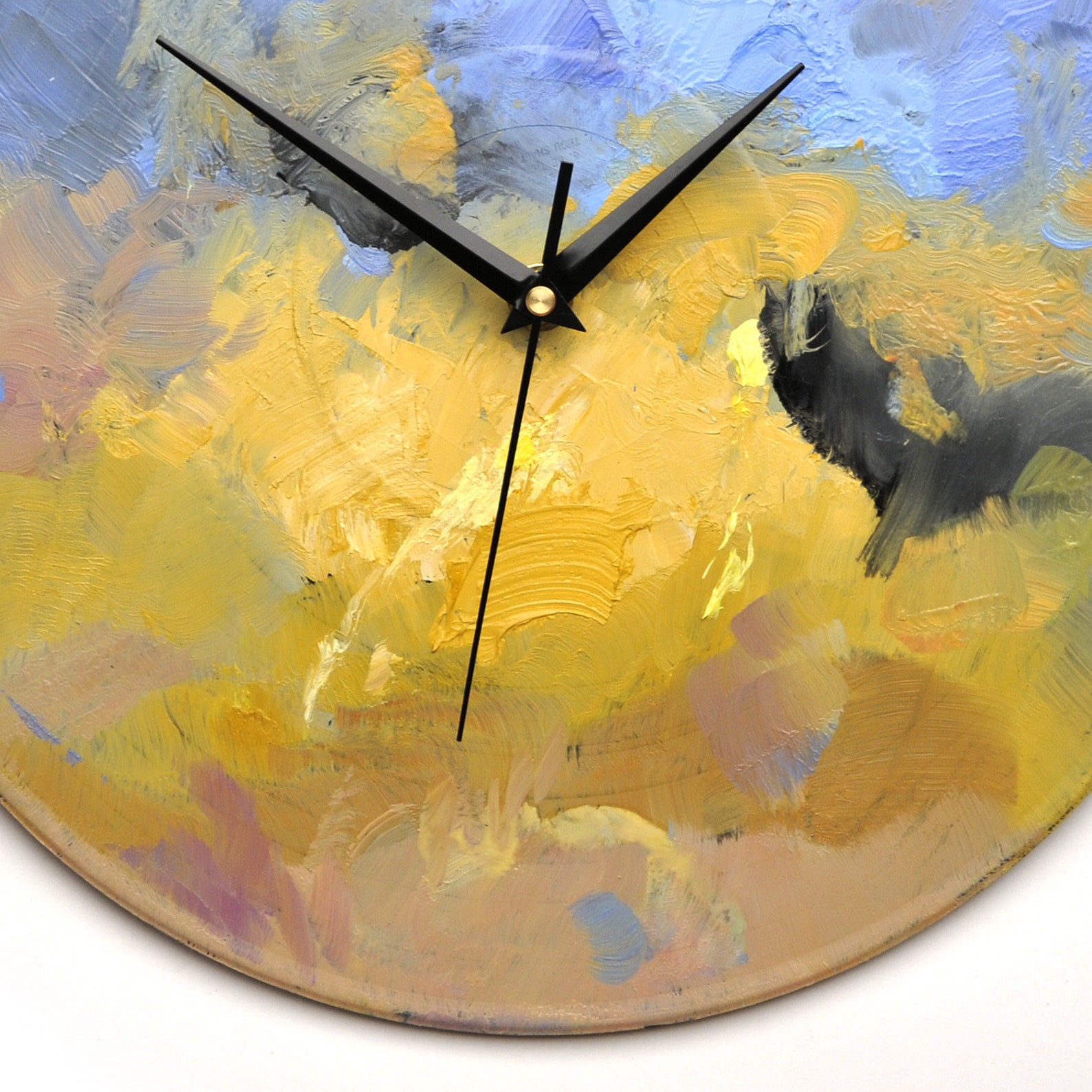 Unique Wall Clock With Original Abstract Oil Painting - Etsy