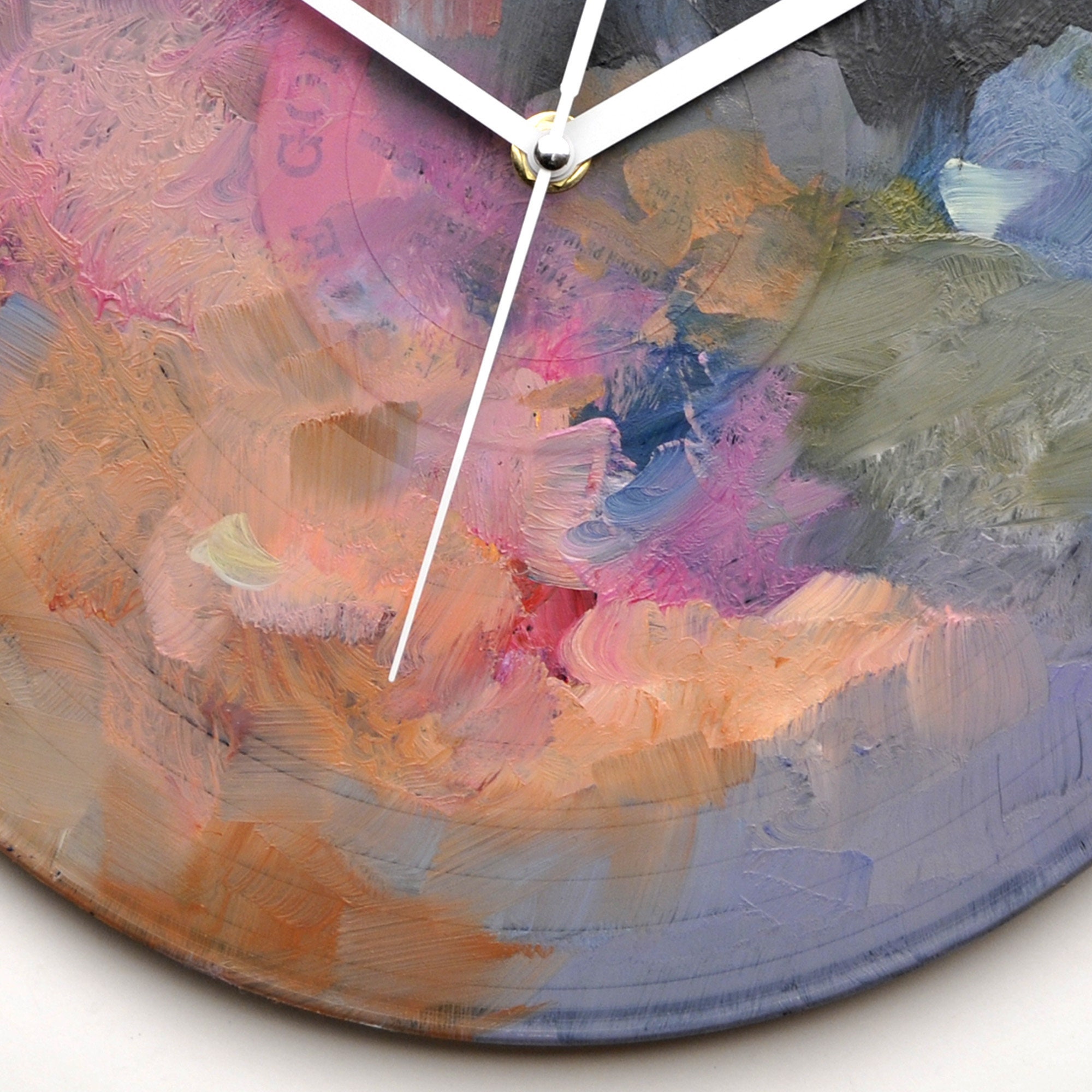 Unique Wall Clock With Original Abstract Oil Painting - Etsy
