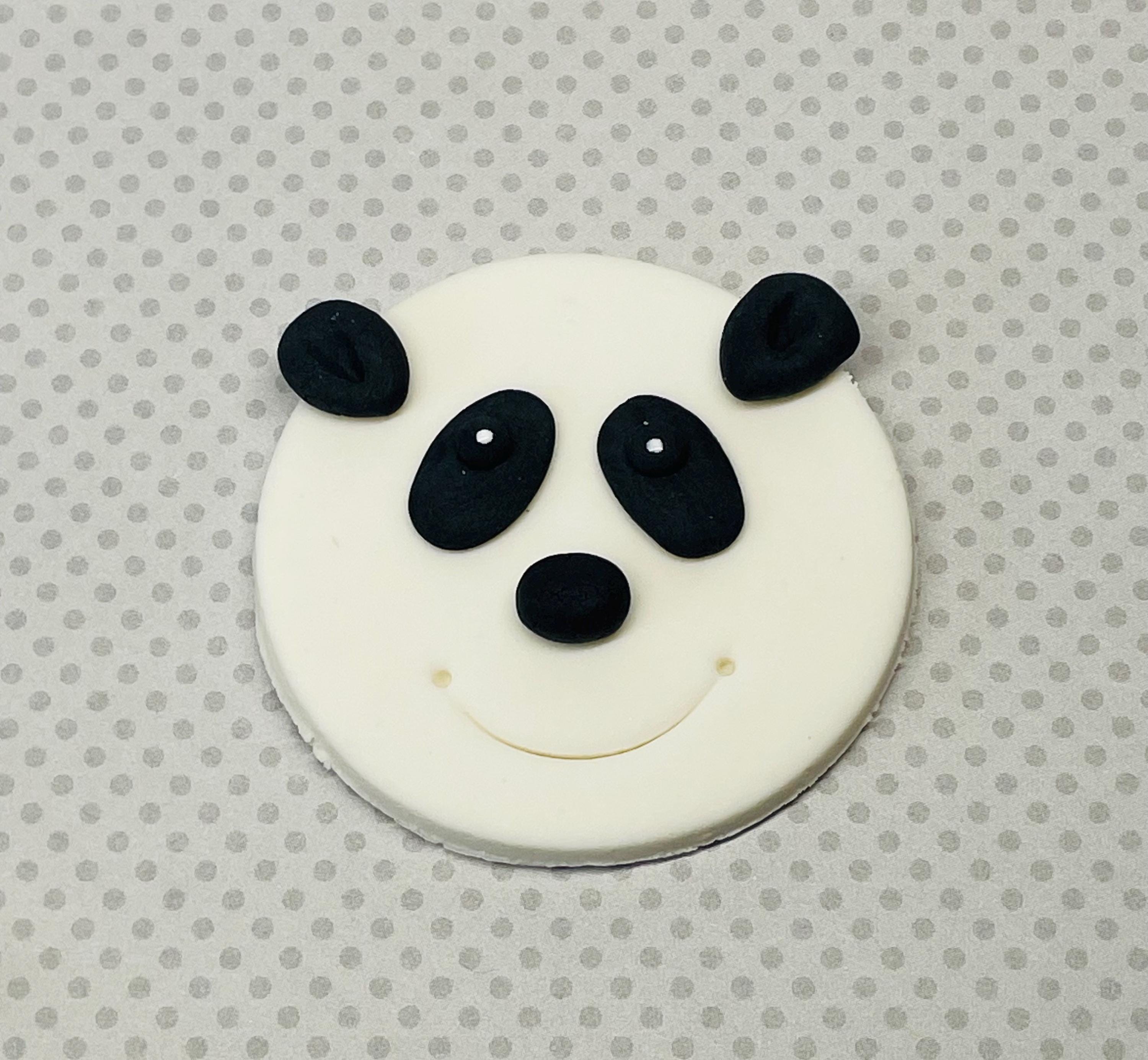 Fondant Edible Panda Cupcake Toppers - Safari Theme - Jungle - Vegan ...