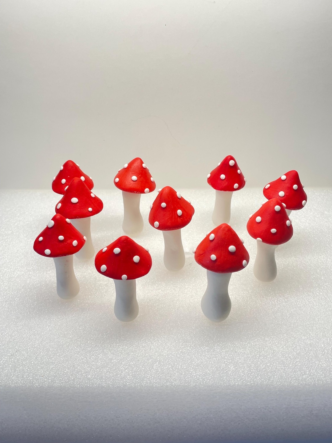 Fondant Red Mushrooms Woodland Them Birthday Cake Decorations ...