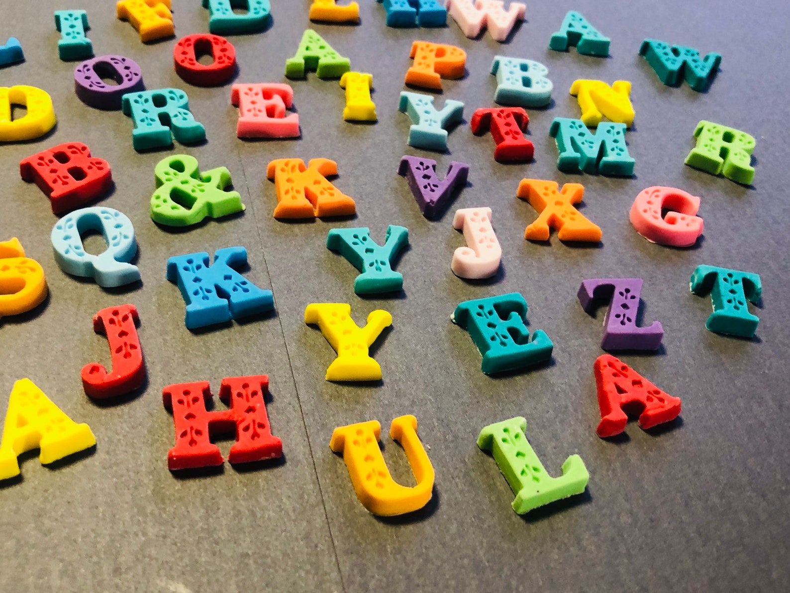 Fondant Edible Letters for Birthday Cake or Cupcake | Etsy