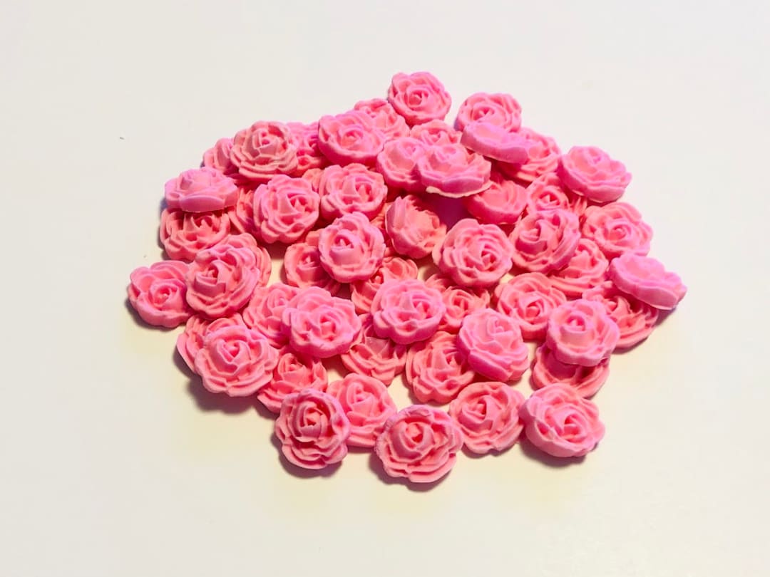 Edible Fondant Small Roses (0.60 Inches) for Cake or Cupcake ...