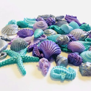 Fondant Sea Shells Toppers: Vegan, Nut Free Cake/cupcake Decorations - Etsy