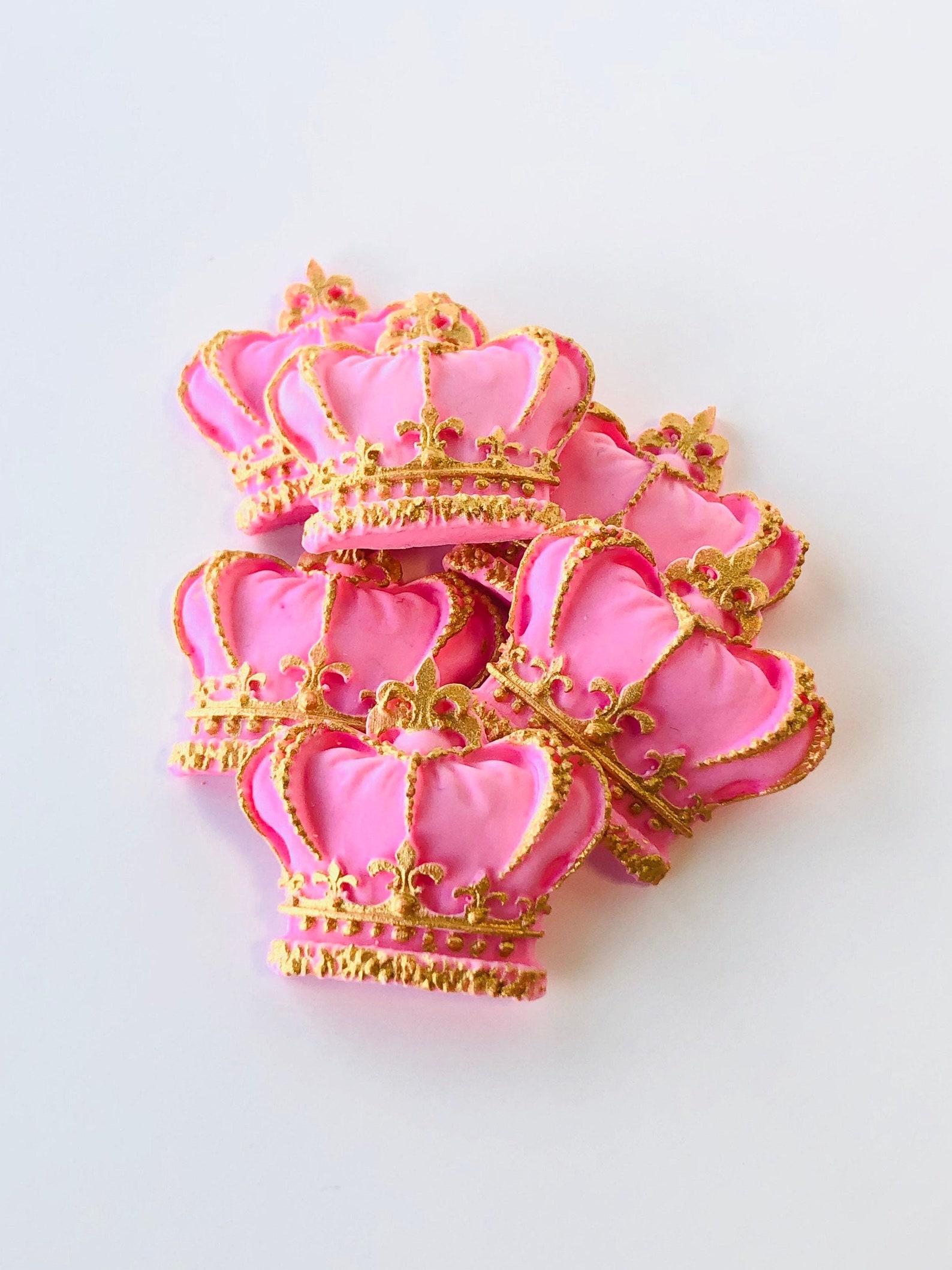 Fondant Crowns With Gold Hand Painted Details - Etsy