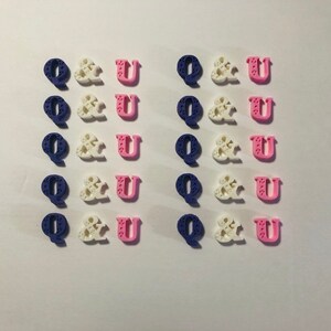 Fondant Edible Letters for Birthday Cake or Cupcake Decorations Any ...