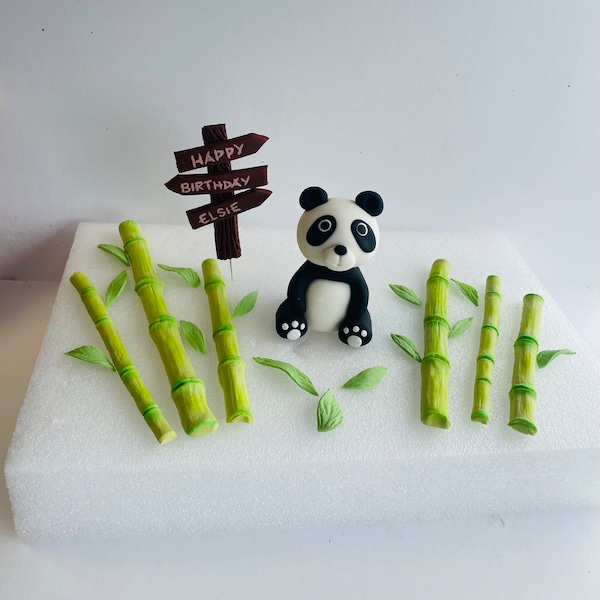 Panda Cake Topper - Etsy