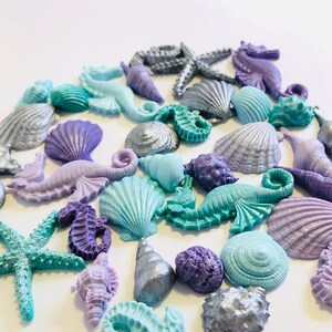 Fondant Sea Shells Toppers: Vegan, Nut Free Cake/cupcake Decorations - Etsy