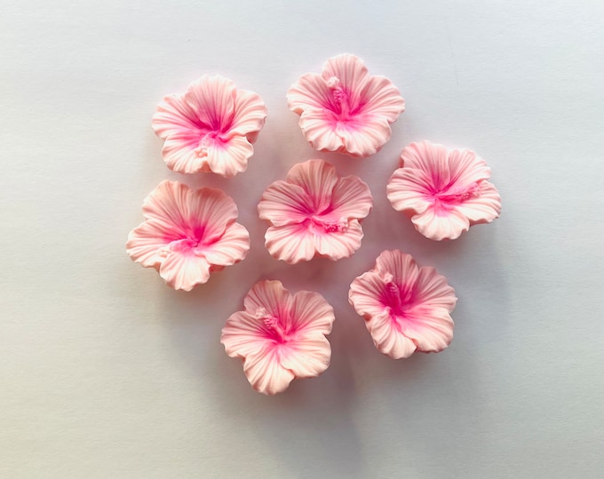 Pink Royal Icing Flowers With Sparkles and White Matte Sugar Pearl ...