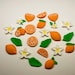 22 Edible Mini Fondant Orange Slices: Cake & Cupcake Decorations, Vegan ...