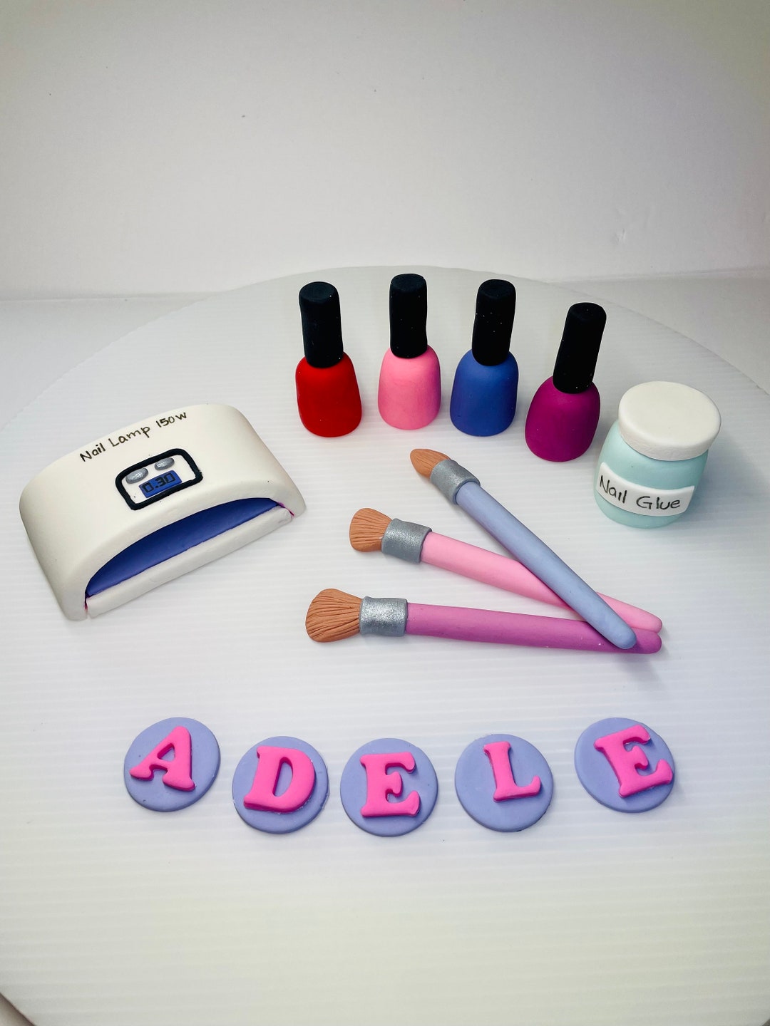 Fondant Nail Tech Polish - Makeup Cake Toppers - Nut Free and Vegan - Etsy