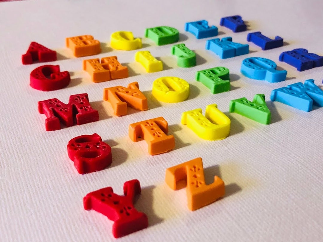 Fondant Edible Letters for Birthday Cake or Cupcake Decorations Any ...