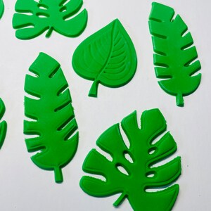 Fondant Jungle Leaves: Vegan Cake Toppers, Gluten & Nut Free - Etsy