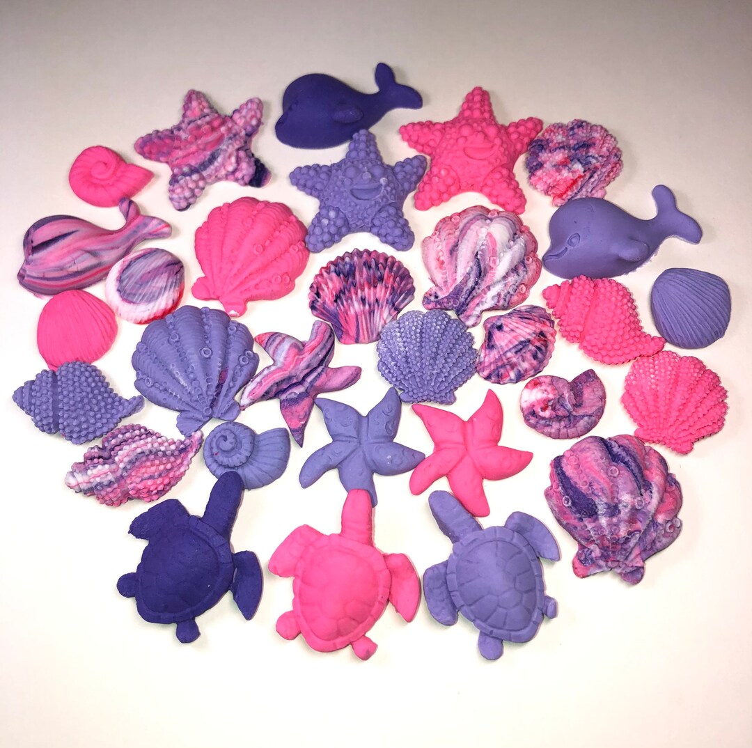 30 Piece Fondant Edible Shells-turtles-starfish-whales Set - Etsy