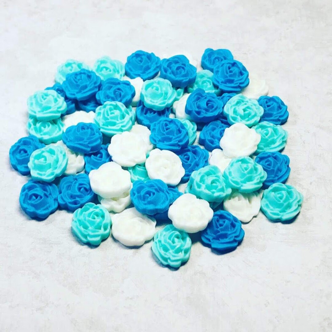 Fondant Edible Mini Roses for Cake, Cupcake or Cake Pop Decoration ...