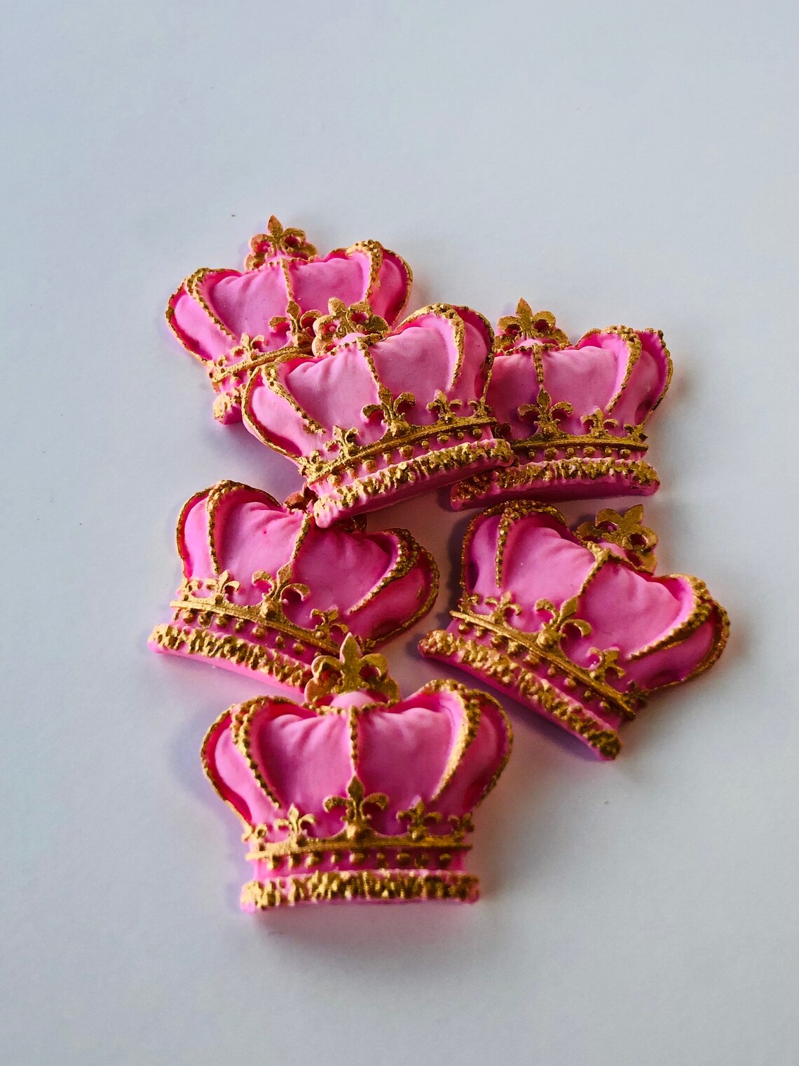 Fondant Crowns With Gold Hand Painted Details - Etsy