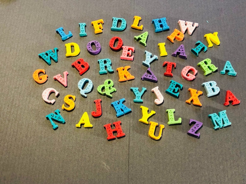 Fondant Edible Letters for Birthday Cake or Cupcake - Etsy