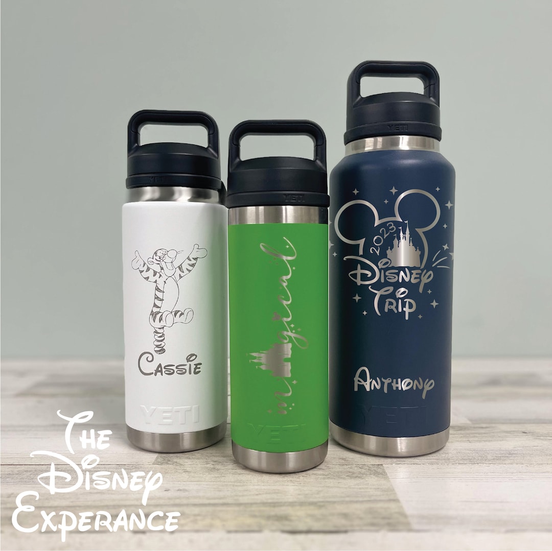Custom Disney Laser Engraved Duracoat 18oz, 26oz, 36oz Bottle- . Cup ...