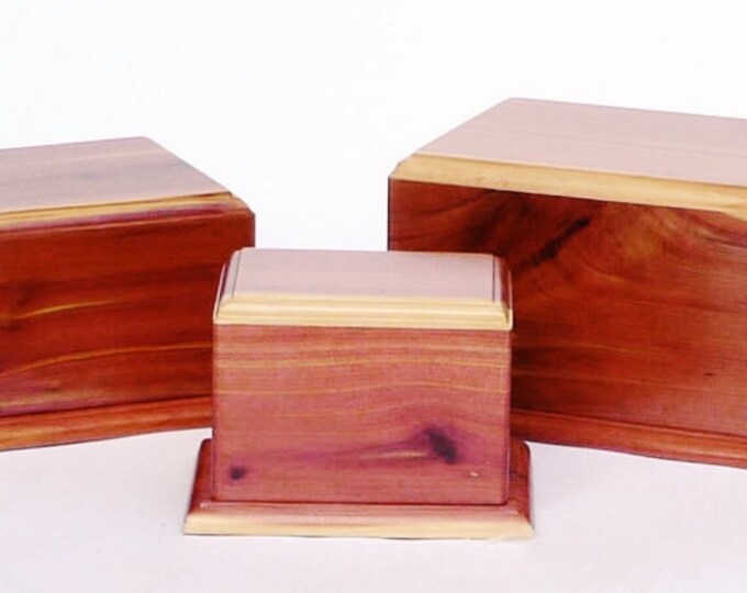 Large Cedar Mausoleum Urn for Cremation or Memorials or Pet Urn - Etsy
