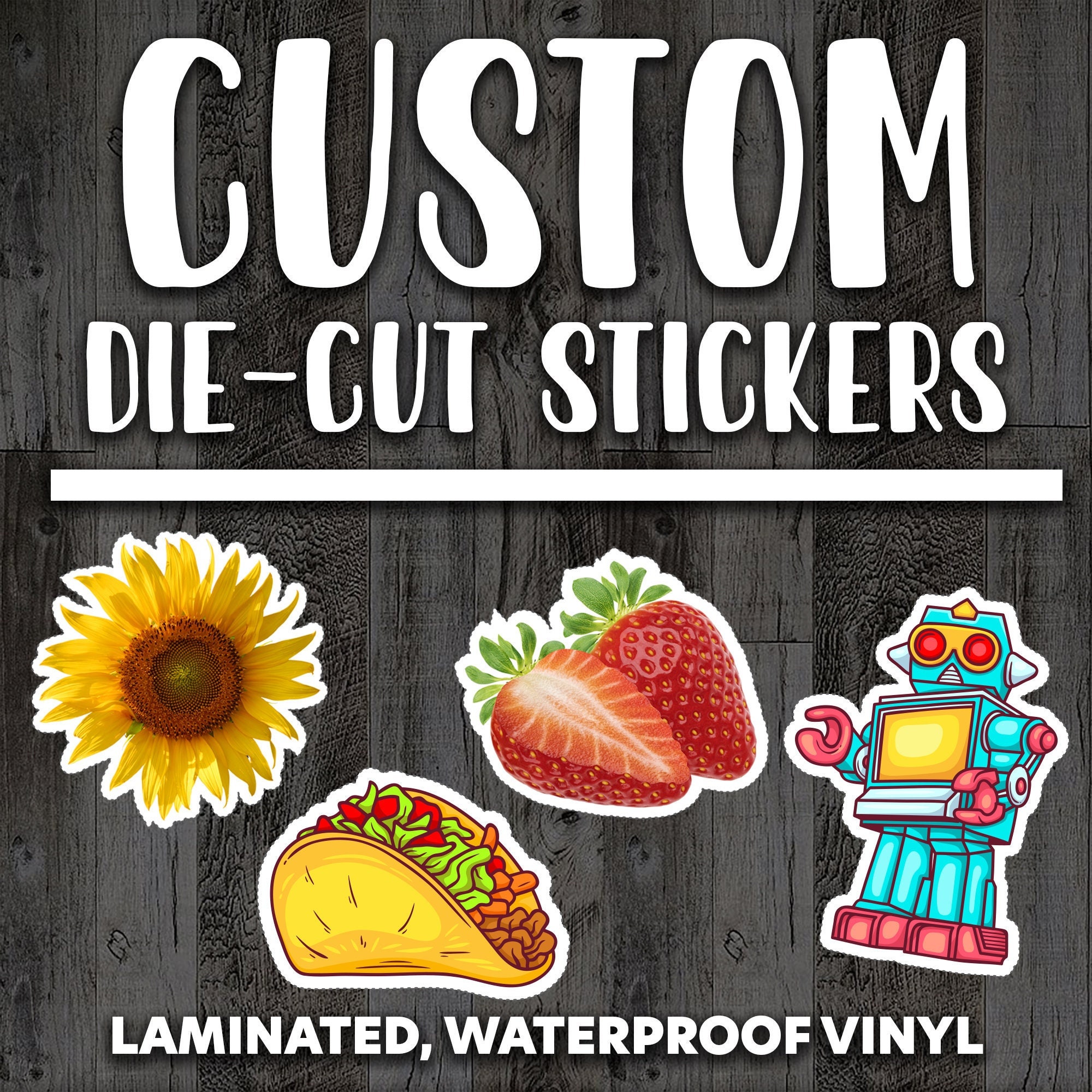 Custom Vinyl Sticker Cut to Any Shape We Print Any Image or - Etsy