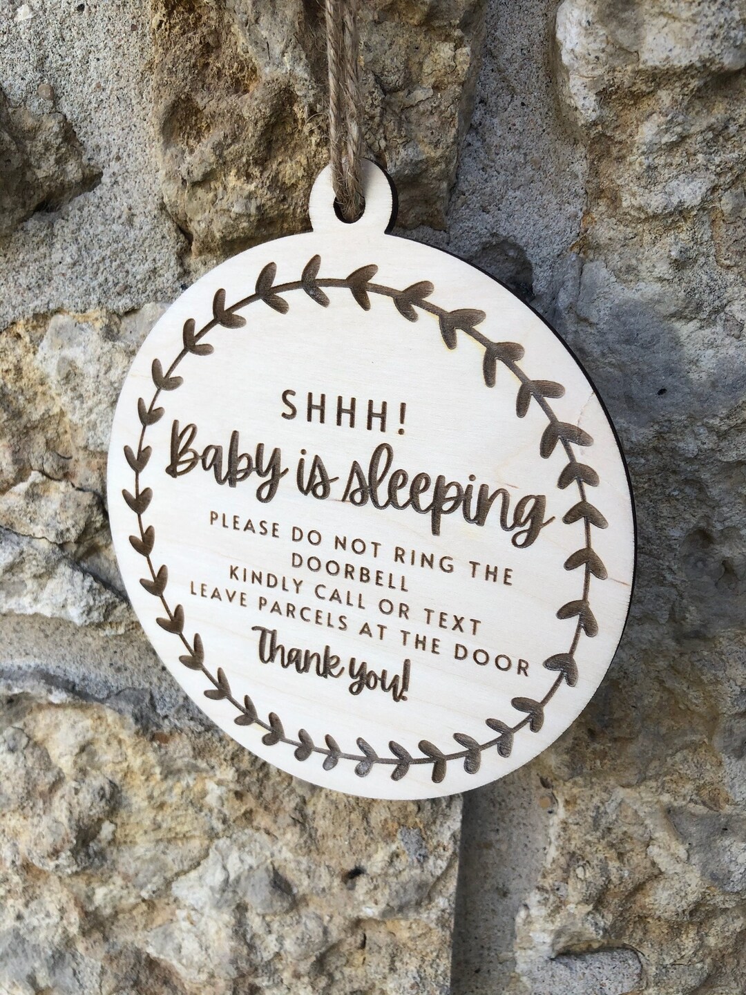 Baby Sleeping Door Sign - Do Not Disturb Sleepy Parents Door Sign - Etsy