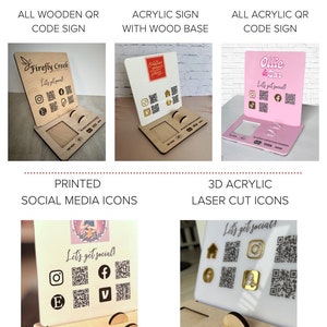 Custom Logo Social Media & Square Reader Holder Booth Display Market ...