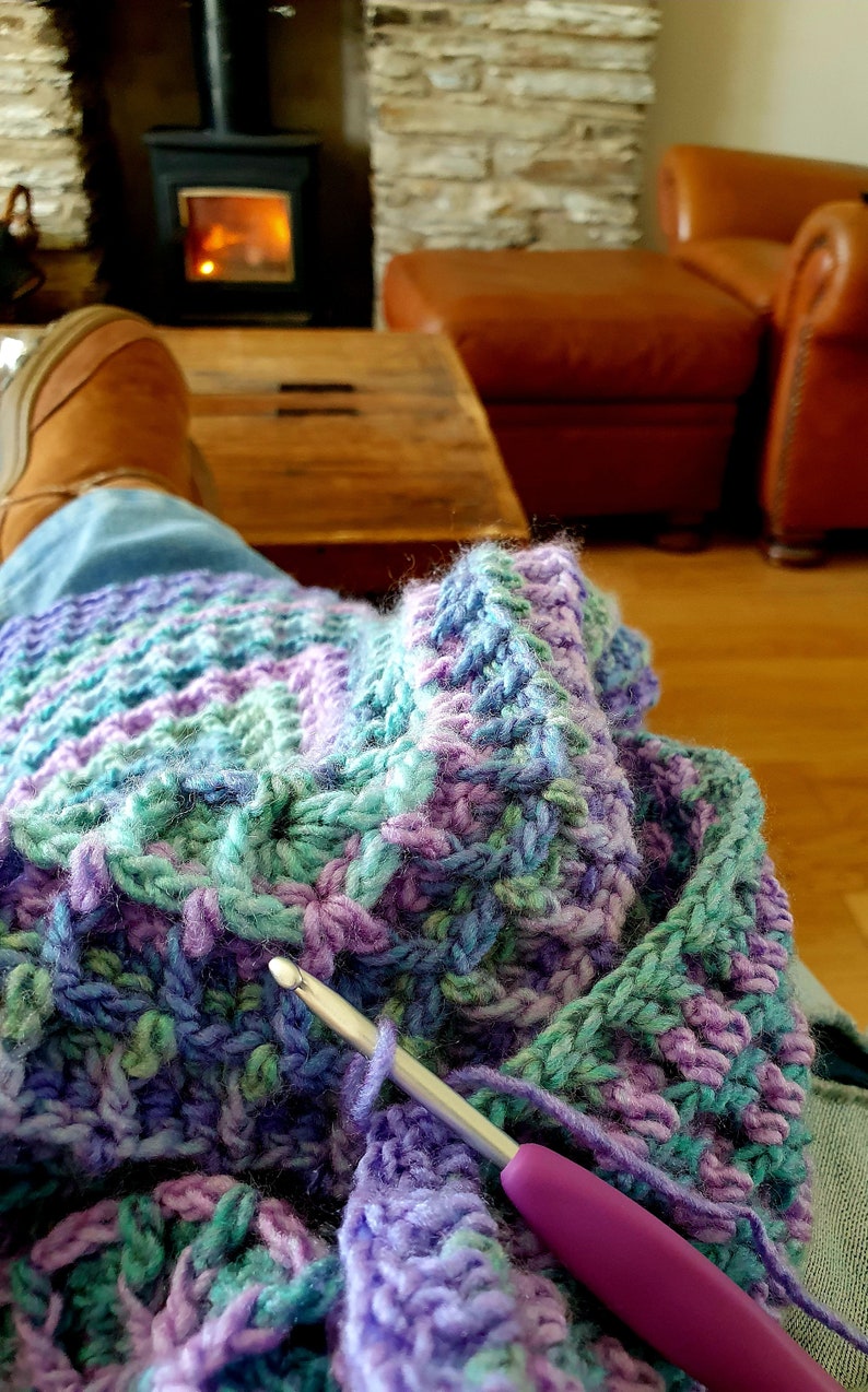 Square Squishy & Soft Crochet Baby or Lap Blanket. - Etsy