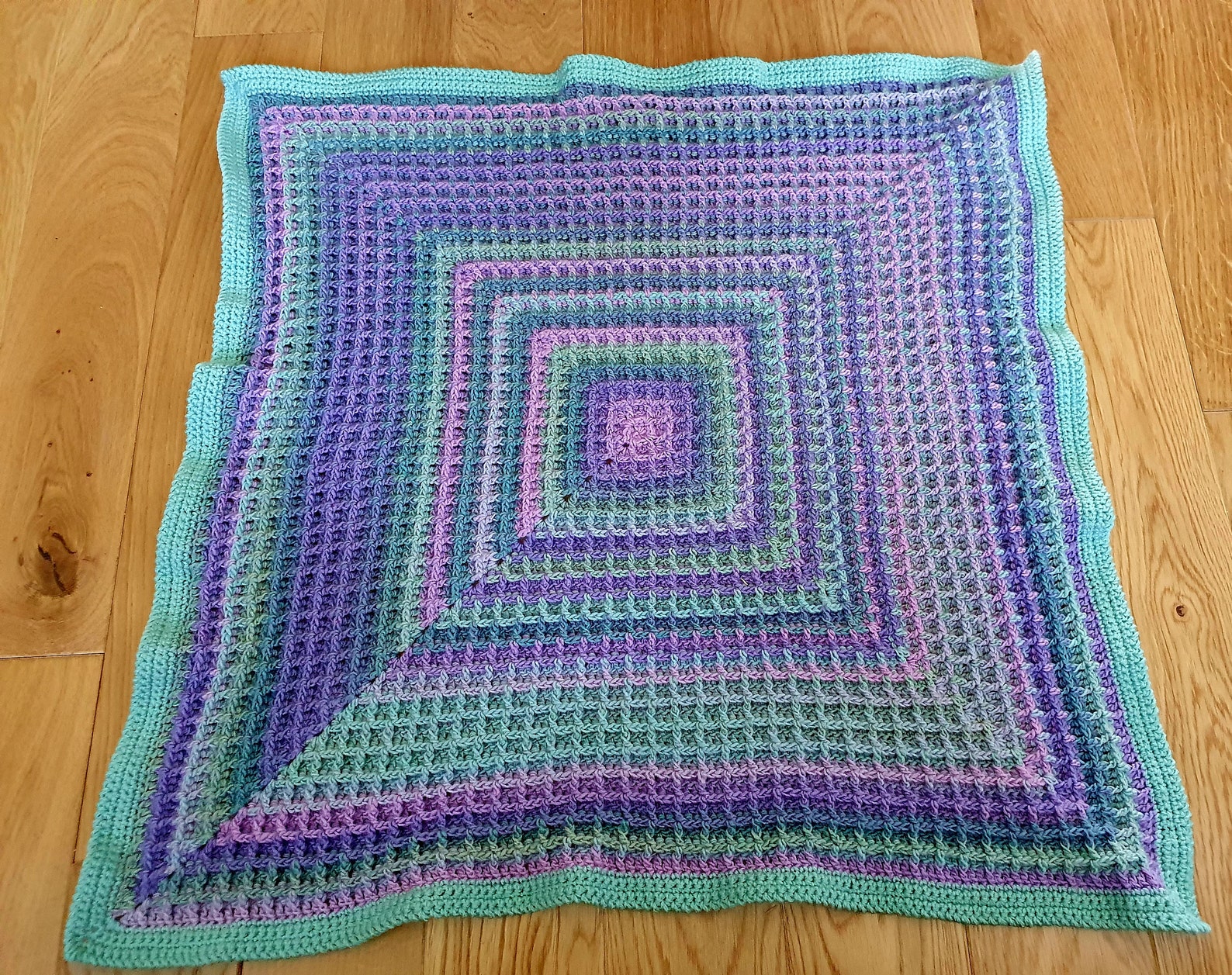 Square Squishy & Soft Crochet Baby or Lap Blanket. - Etsy