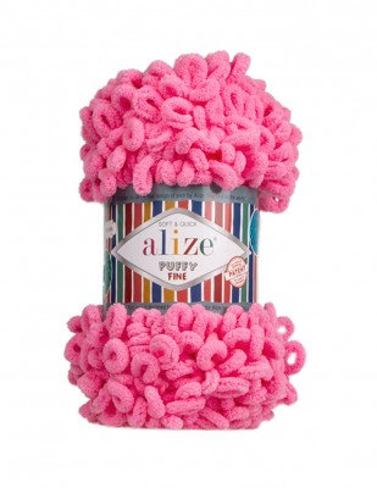 Alize Puffy Fine Yarn, 28 Different Colors, 14 Meters XL Blanket Yarn ...