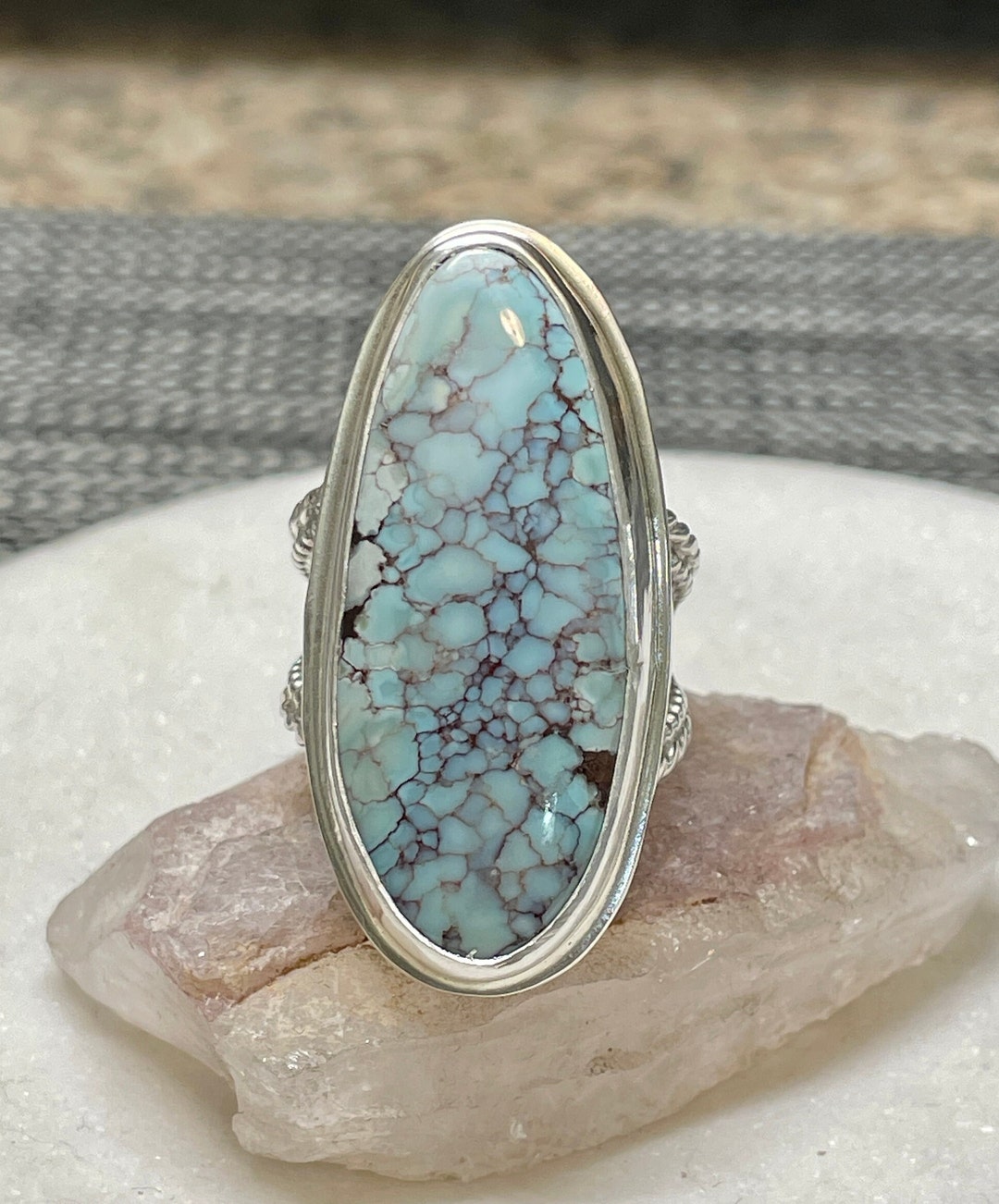 Incredible Red River Turquoise Ring - Etsy