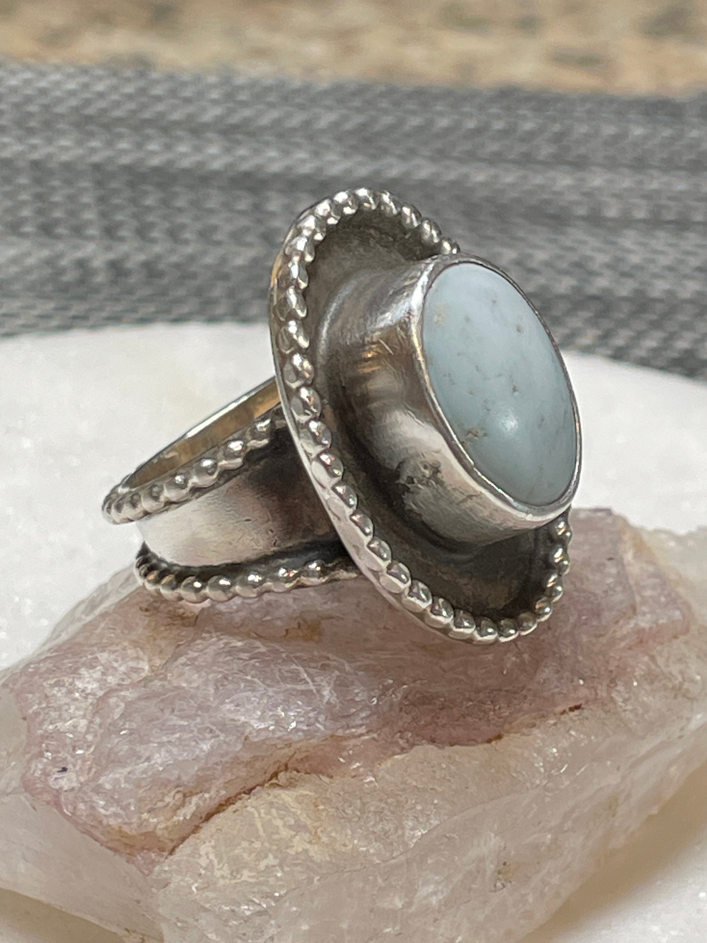 Rare Dry Creek Turquoise Shadow Box Ring - Etsy