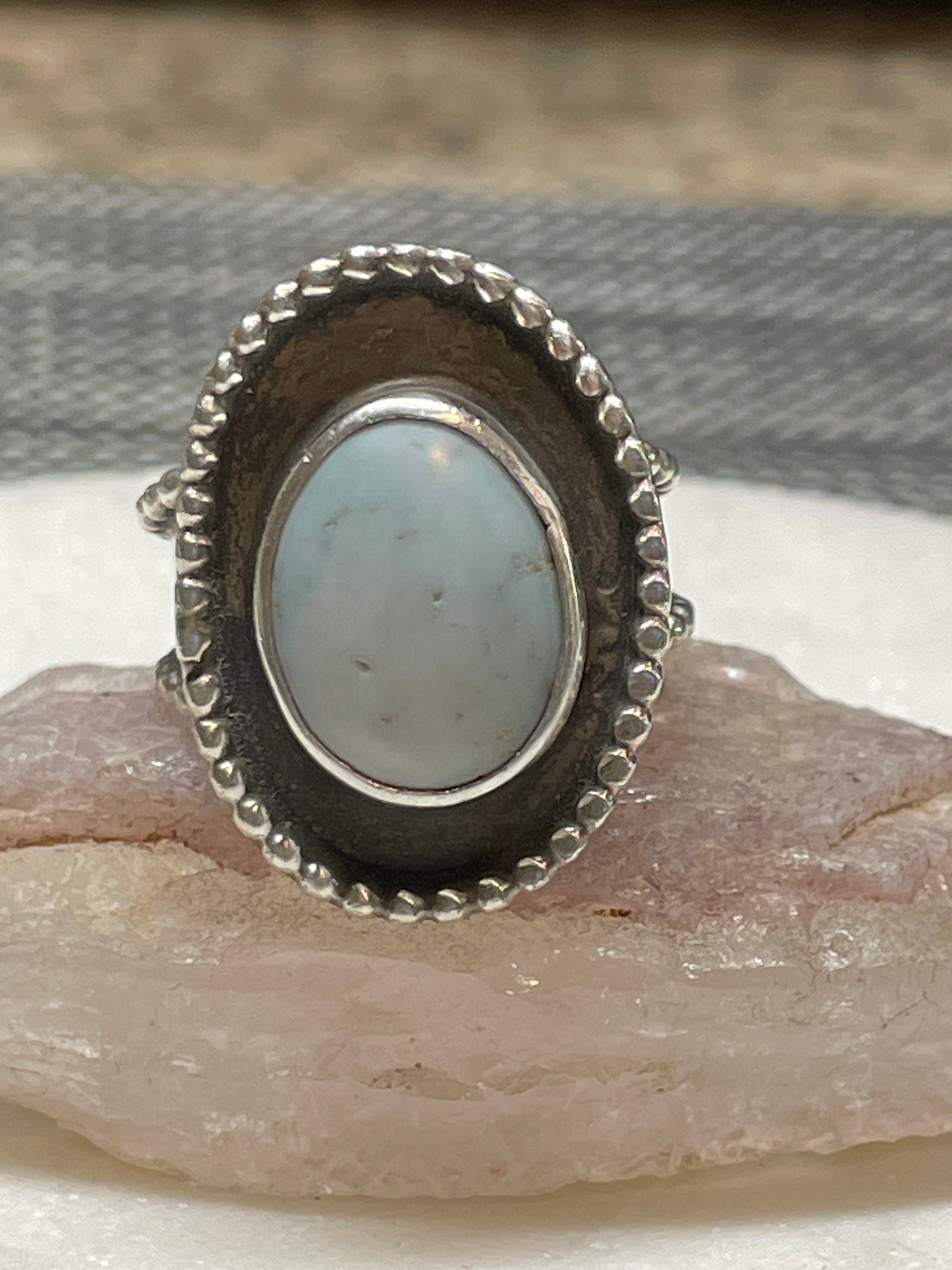 Rare Dry Creek Turquoise Shadow Box Ring - Etsy