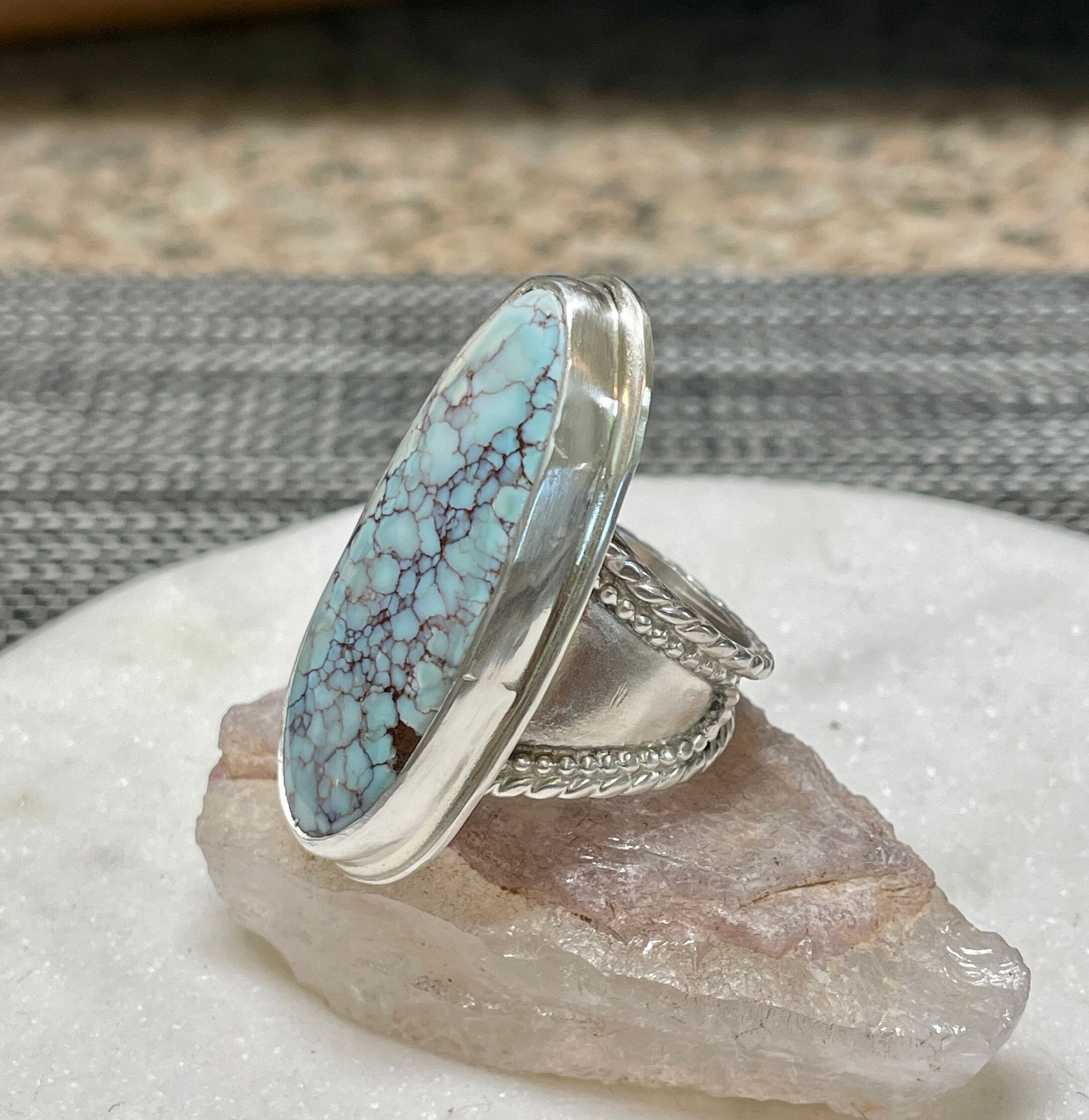 Incredible Red River Turquoise Ring - Etsy
