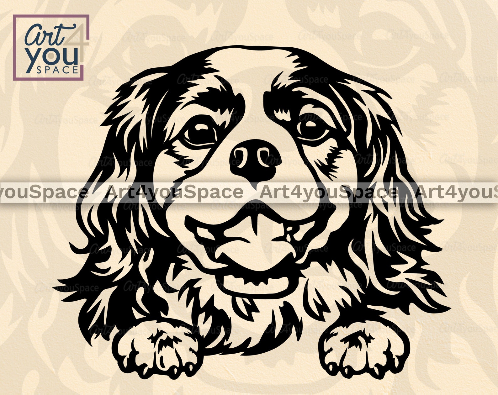 Cavalier King Charles Spaniel SVG Dog Svg Files for Cricut | Etsy