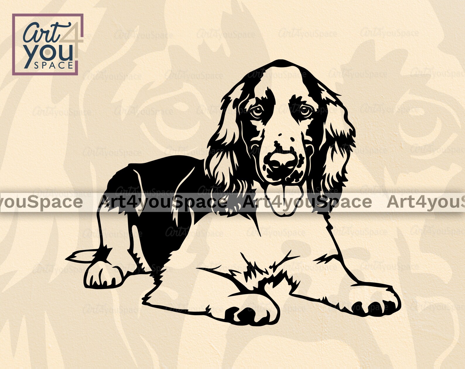 Welsh Springer Spaniel svg dog svg cricut cute pet face | Etsy