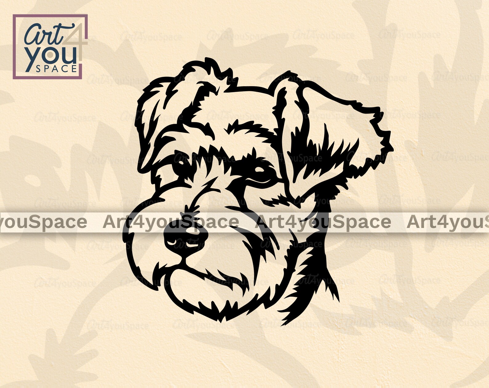 Miniature Schnauzer Dog Svg Cricut Mini Schnauzer DXF Plasma - Etsy