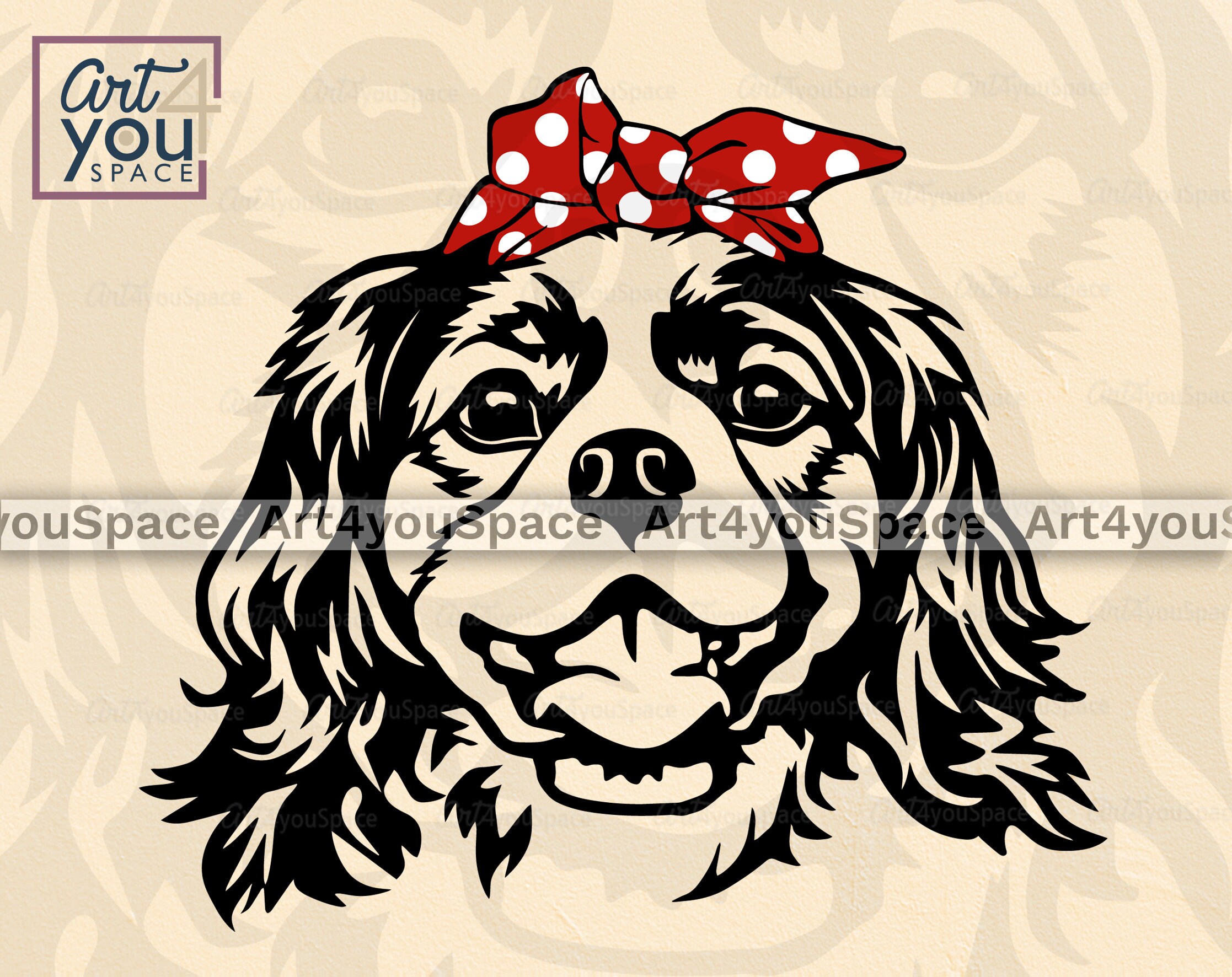Cavalier King Charles Spaniel SVG Dog Svg Files for Cricut | Etsy