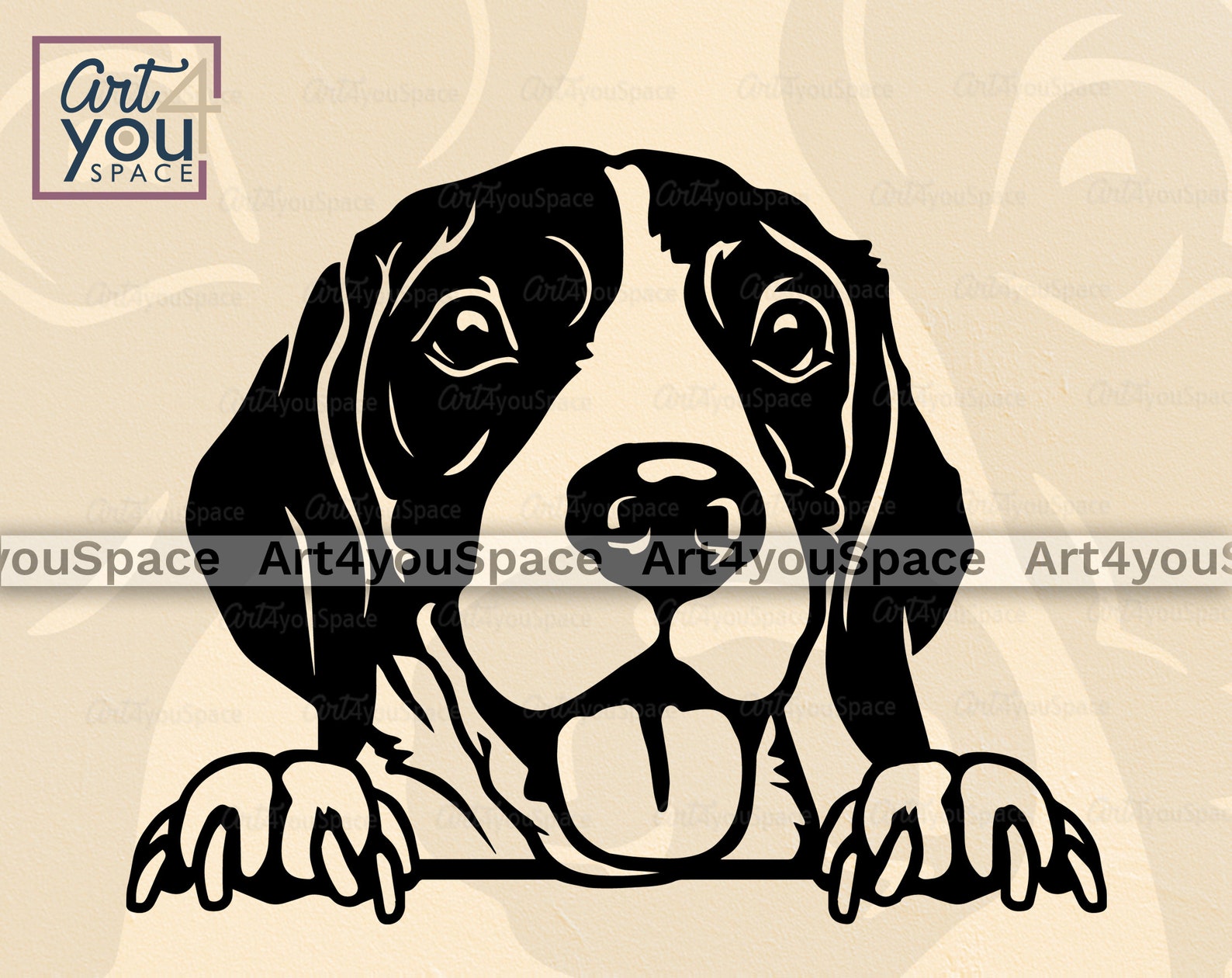 Beagle Svg Dog Svg File for Cricut Vector Clipart Cute Pet - Etsy