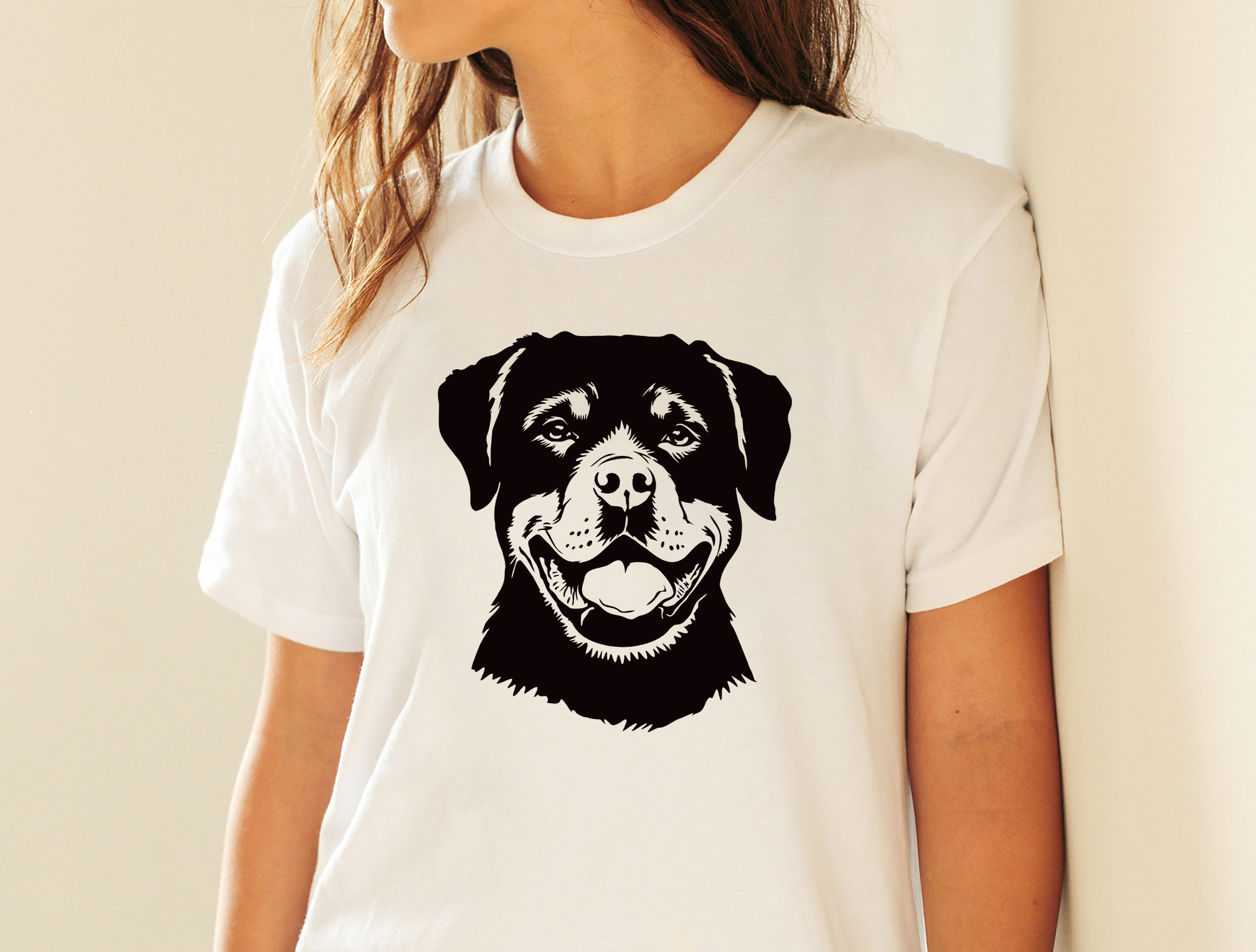 Rottweiler svg Dog svg Cricut Rott with bandana Vector | Etsy