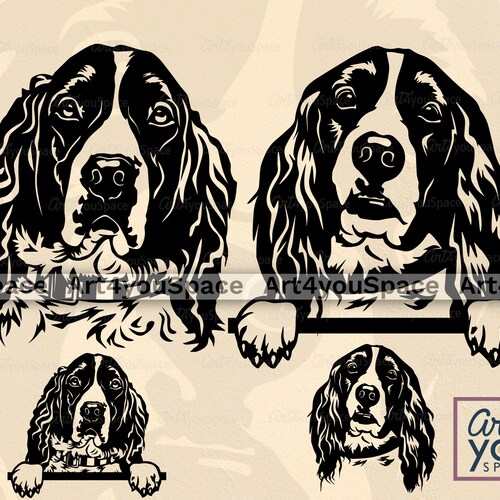 English Springer Spaniel SVG Dog Dxf Cut File Pet for - Etsy