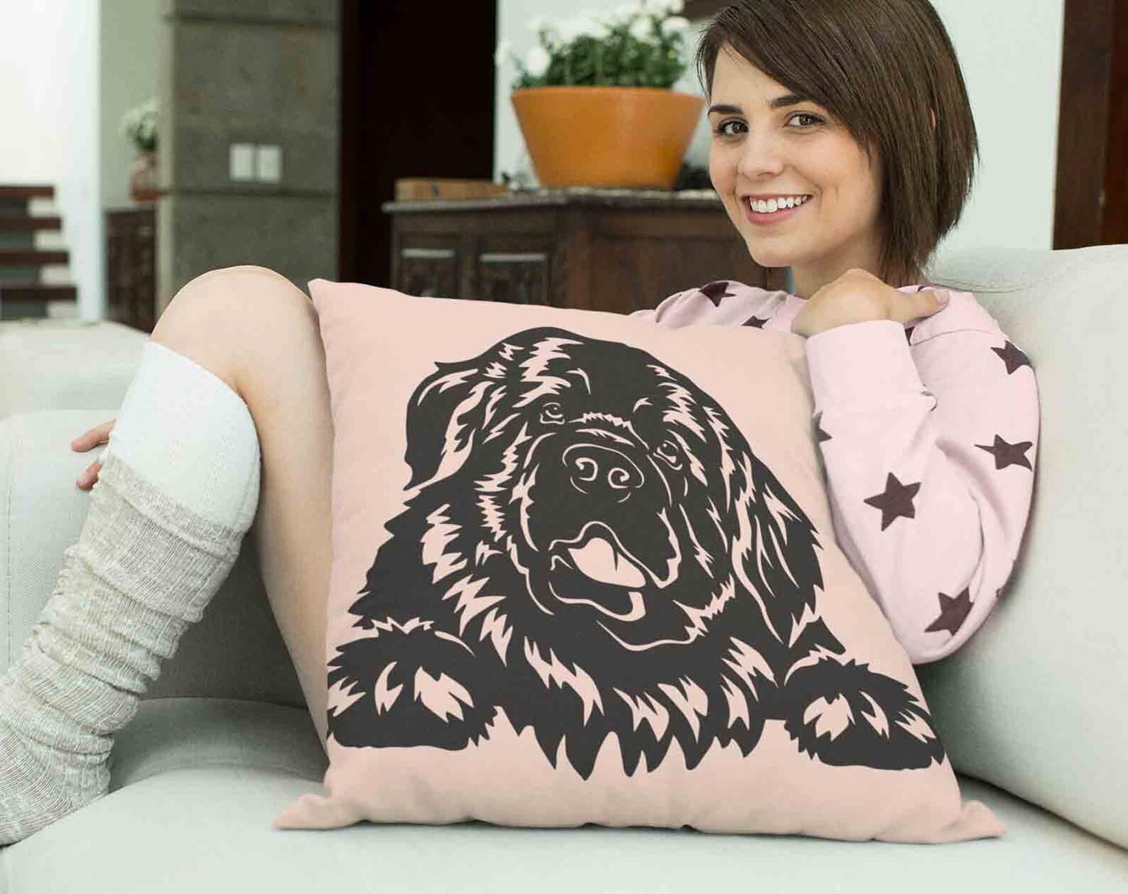 Newfoundland Svg, Dog Svg File for Cricut, Newfie Vector Clipart ...