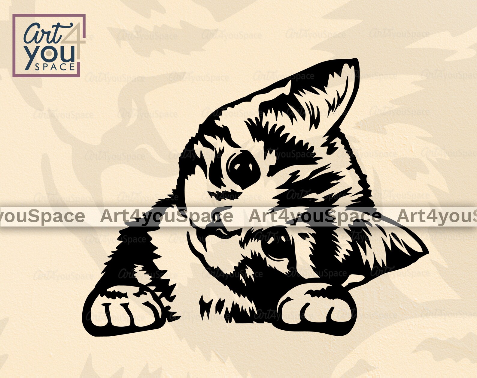 Cute Cat SVG Files for Cricut, Curious Kitten Clipart, Shirt Design ...
