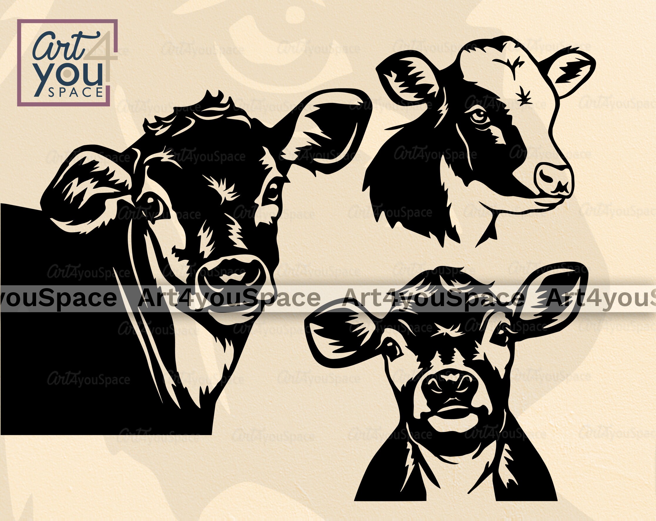 Calf Svg File for Cricut Livestock Vector Printable Art Cow - Etsy