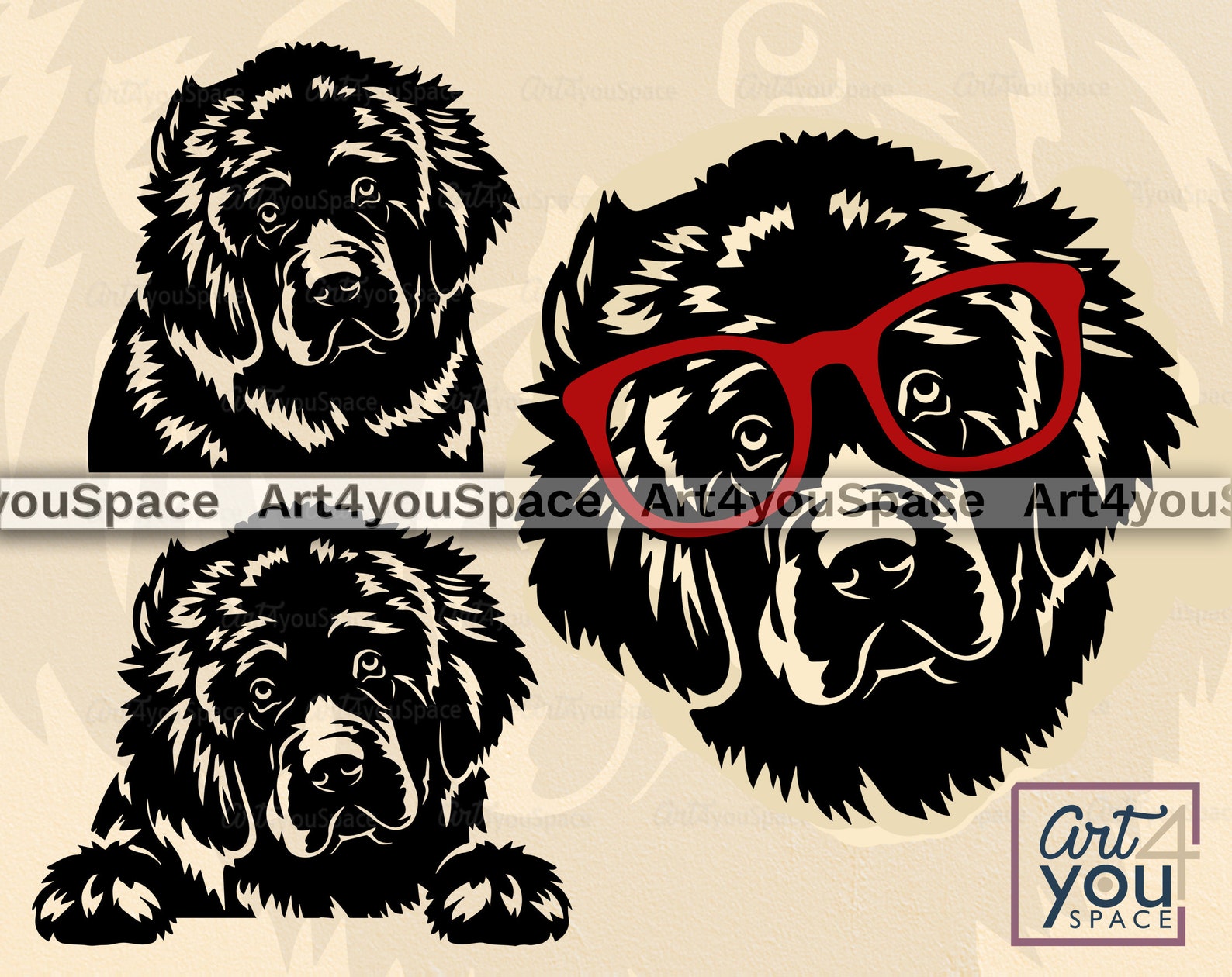 Newfoundland Svg Dog Svg File for Cricut Newfie Art Clipart - Etsy Denmark