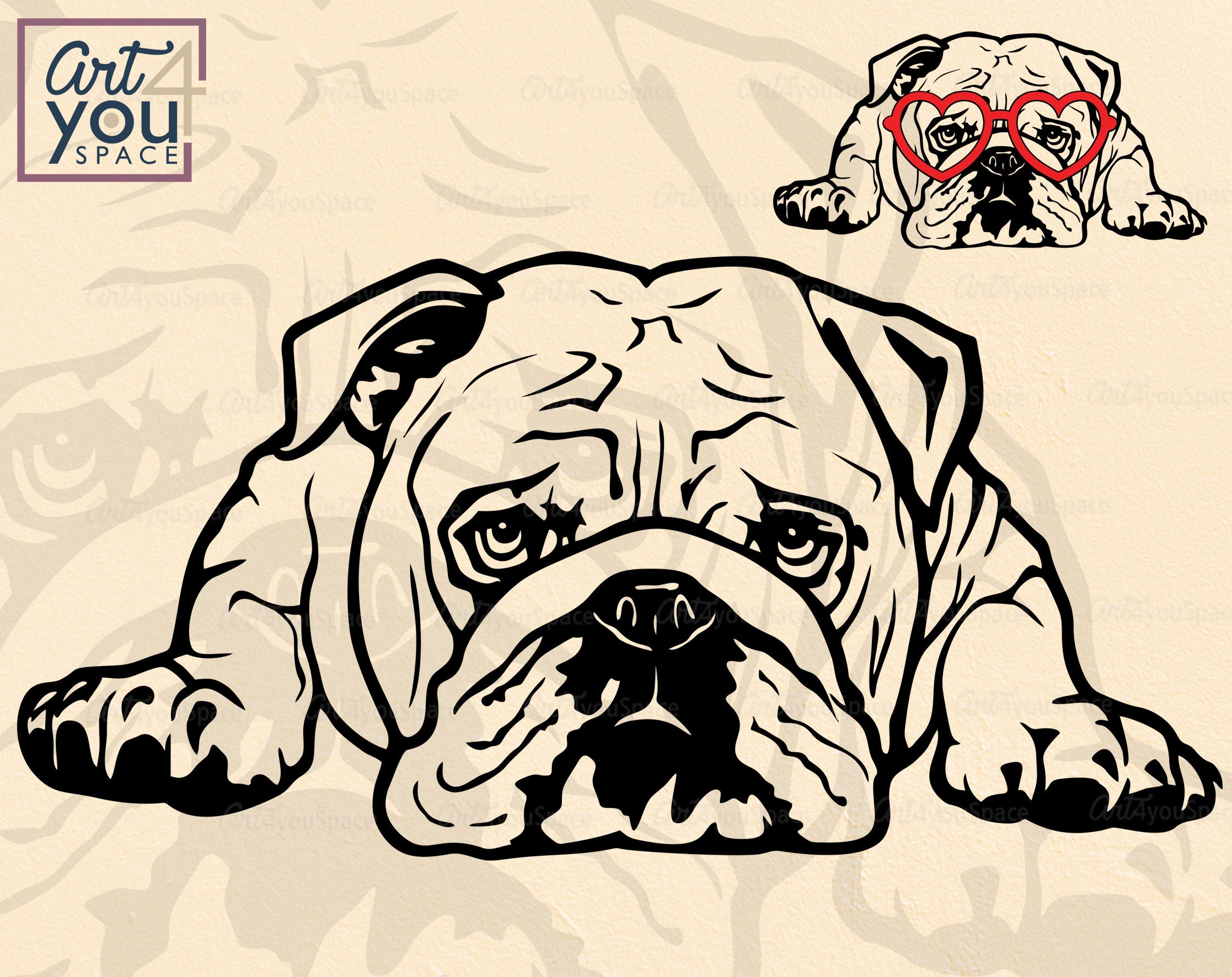 Digital Drawing & Illustration bully bulldogs dog svg files American ...