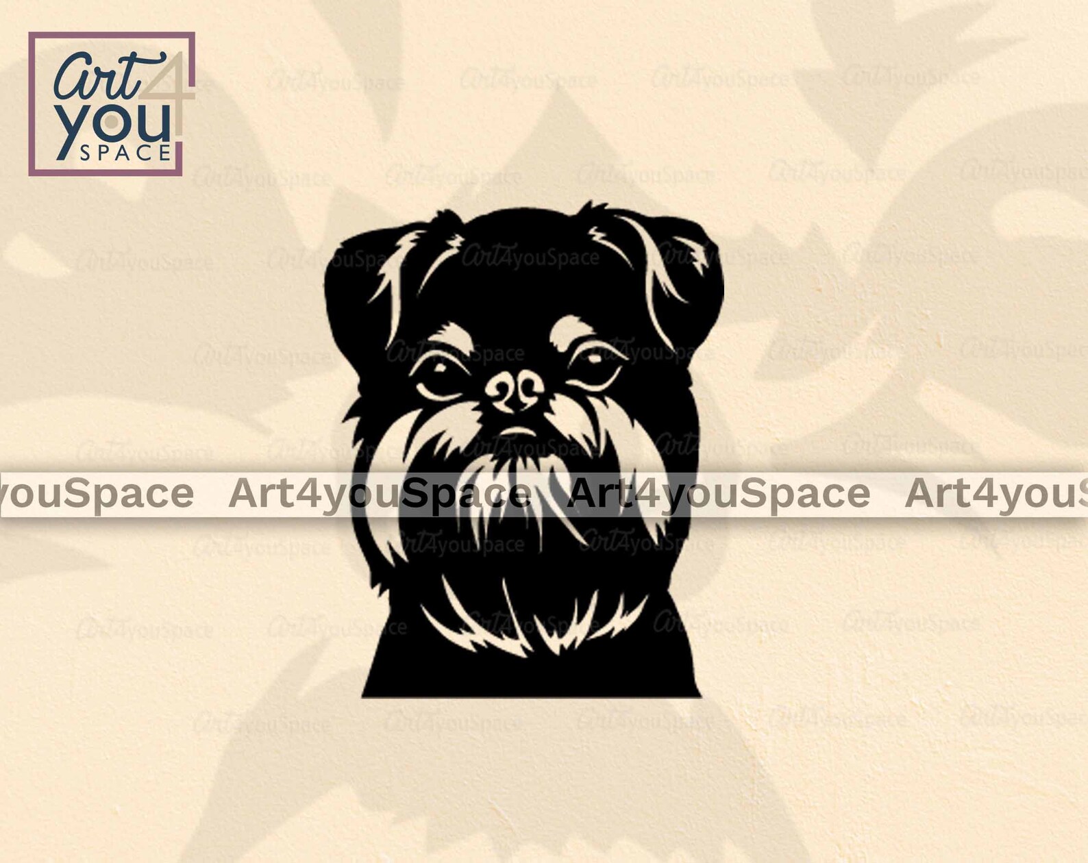 Brussels Griffon Svg Files for Cricut Dog Vector Face Head - Etsy