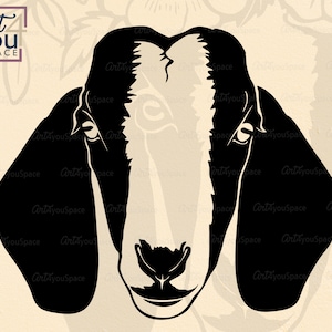 Boer Goat Svg Files for Cricut Goat With Flower Bandana SVG, Dxf, Farm ...