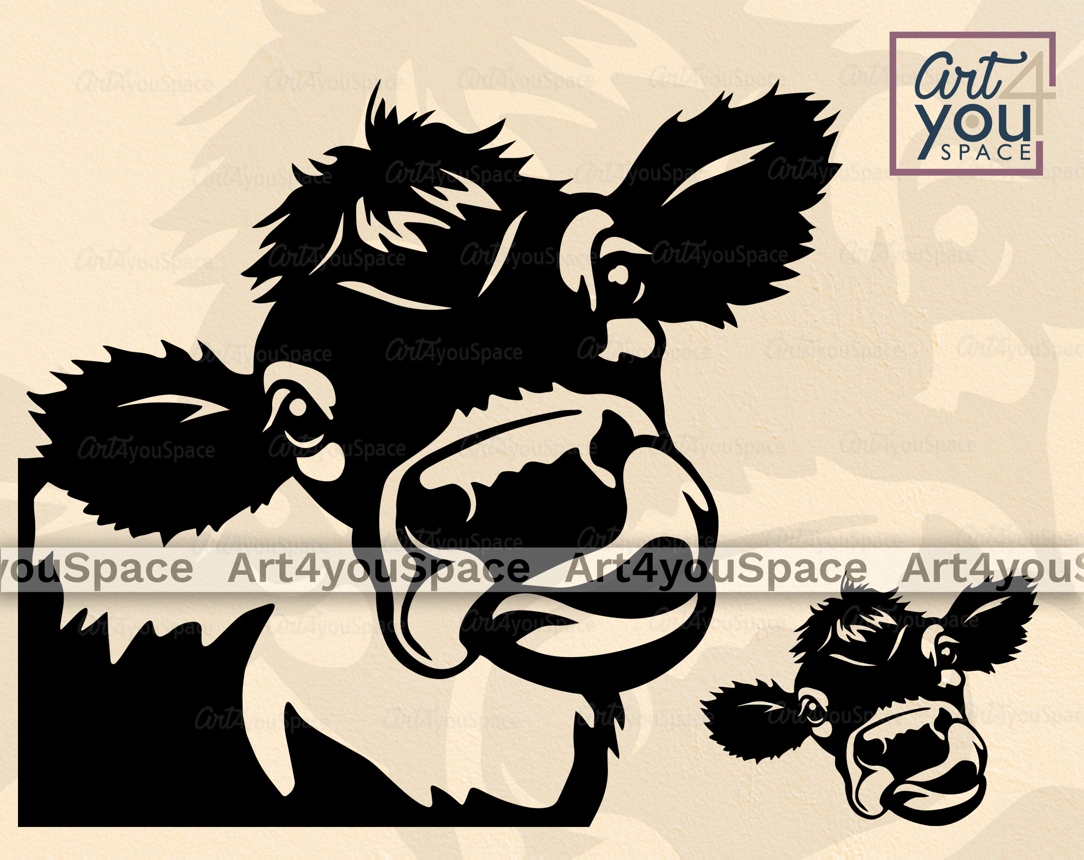 Cow Head Svg Cricut Heifer Clipart Farm Animal Png Calf - Etsy Australia