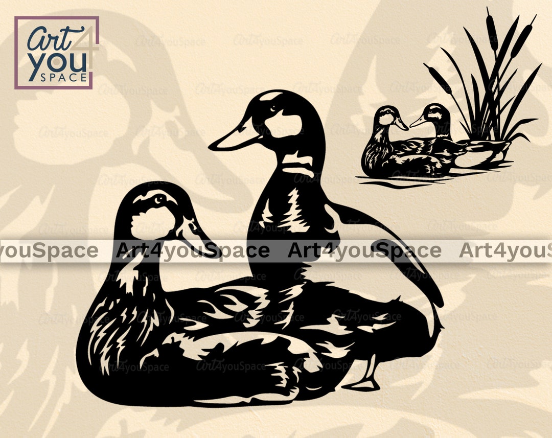 Mallard Duck Svg File for Cricut, Clipart Download, Farm Life, Png, Dxf ...