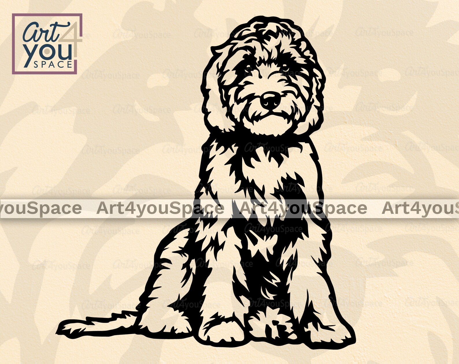 Labradoodle Svg Dog Svg Cricut Cute Pet Face Clipart Head - Etsy