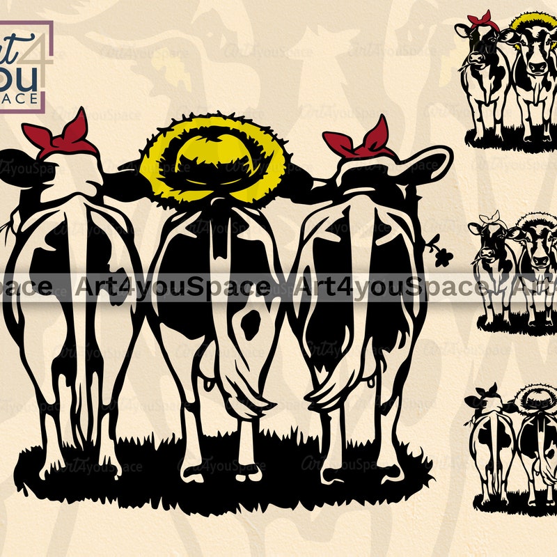 Cow Svg - Etsy